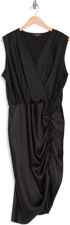 Renee C Ruched Satin Dress - ShopStyle