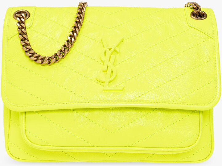 Saint Laurent ‘Niki Medium’ Shoulder Bag - Neon - ShopStyle