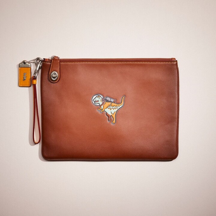 Coach Restored Turnlock Wristlet 30 With Space Rexy - ShopStyle Clutches