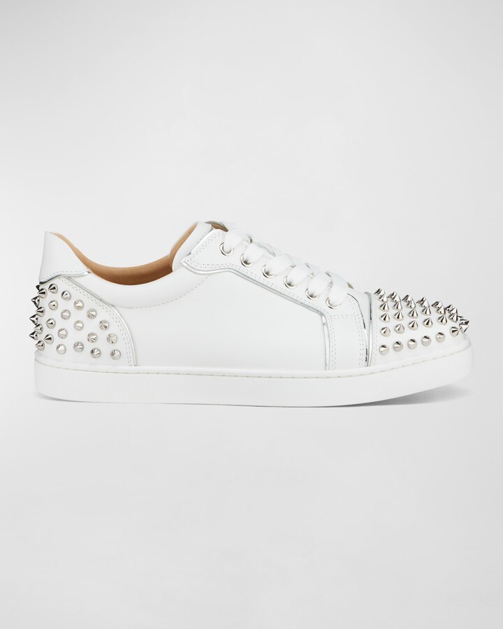 Christian Louboutin Viera 2 Spikes Leather Low-Top Sneakers - ShopStyle ...