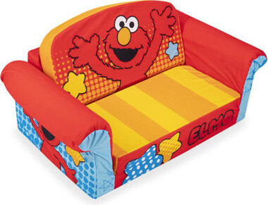 Marshmallow Furniture Kids 2-in-1 Flip Open Foam Sofa Bed, Sesame ...