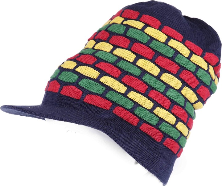 CRAZY LIZARD® Rasta Hat Knit Tam Hat Dreadlock Cap. Bob Marley Hats ...