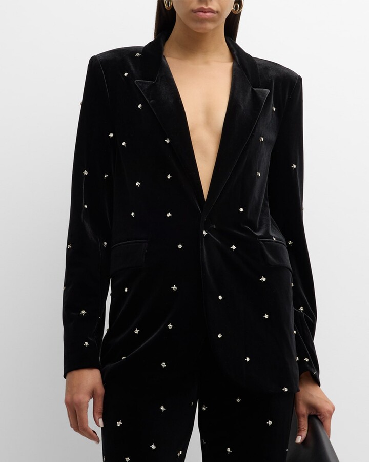 le superbe Bianca Velvet Crystal Jacket - ShopStyle