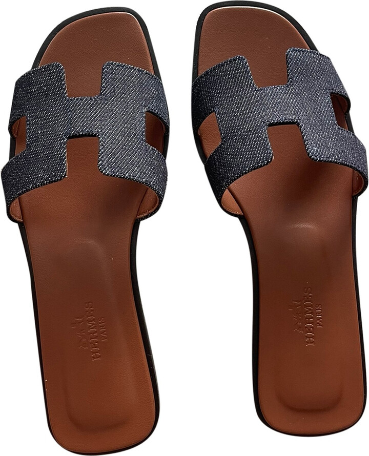 Hermes Oran cloth sandal - ShopStyle