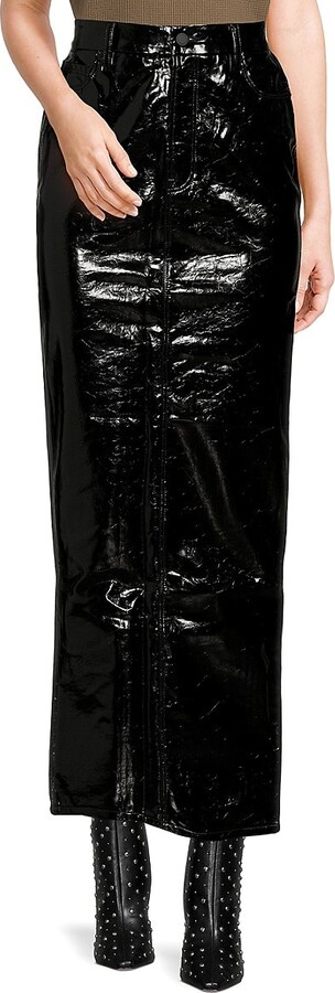 Good American Faux Leather Maxi Skirt - ShopStyle