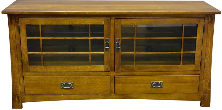 Etsy Mission Quarter Sawn Oak 60" Tv Stand | 2 Stains Available - ShopStyle