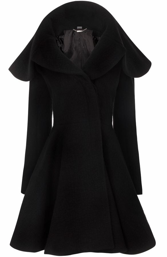 Alexander McQueen Exploding Collar Coat - ShopStyle