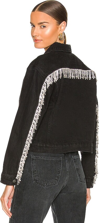 superdown Raya Rhinestone Fringe Jacket - ShopStyle
