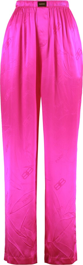 Balenciaga Silk Pajama Pants - ShopStyle