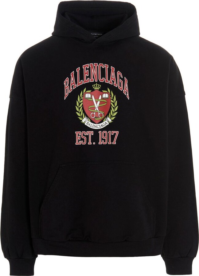 Balenciaga College Wide-Fit Hoodie - ShopStyle