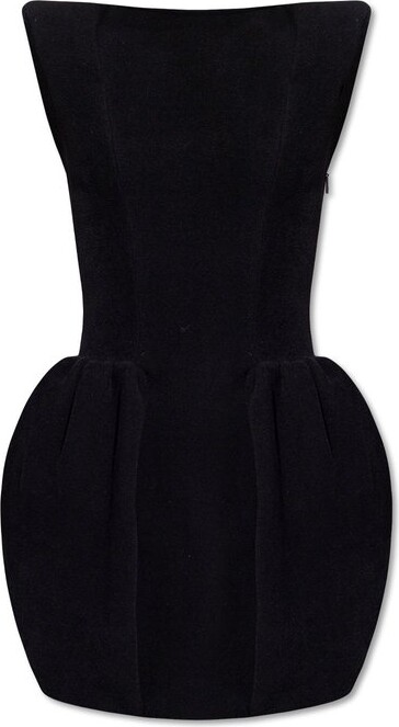 Versace Shoulder Padding Detailed Mini Dress - ShopStyle