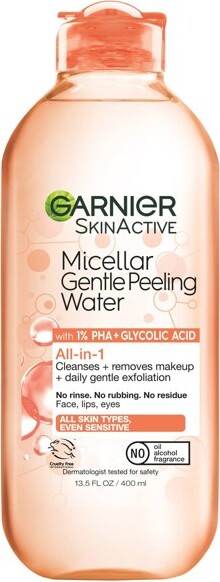 Garnier Gentle Exfoliating Micellar Water with 1% PHA and Glycolic Acid ...