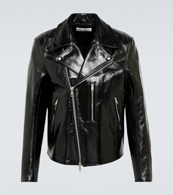 Our Legacy Hellraiser leather biker jacket - ShopStyle