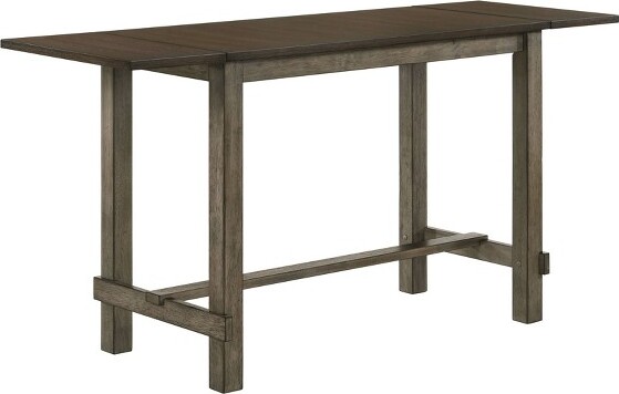 70" Entera Expandable Counter Height Dining Table Dark Walnut/Chestnut ...