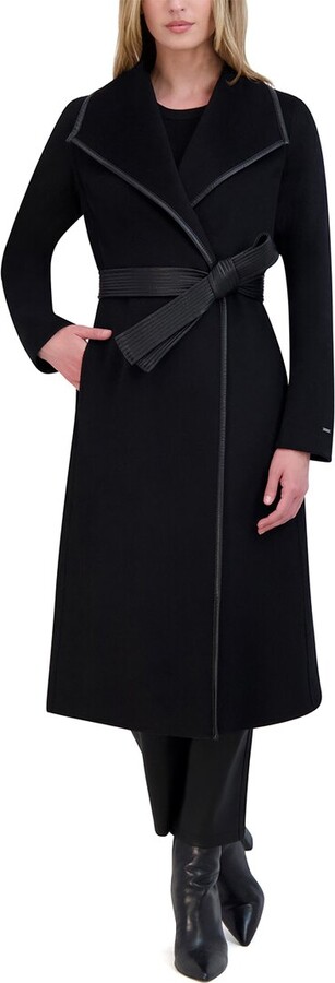 Tahari Double Face Wool-Blend Coat - ShopStyle