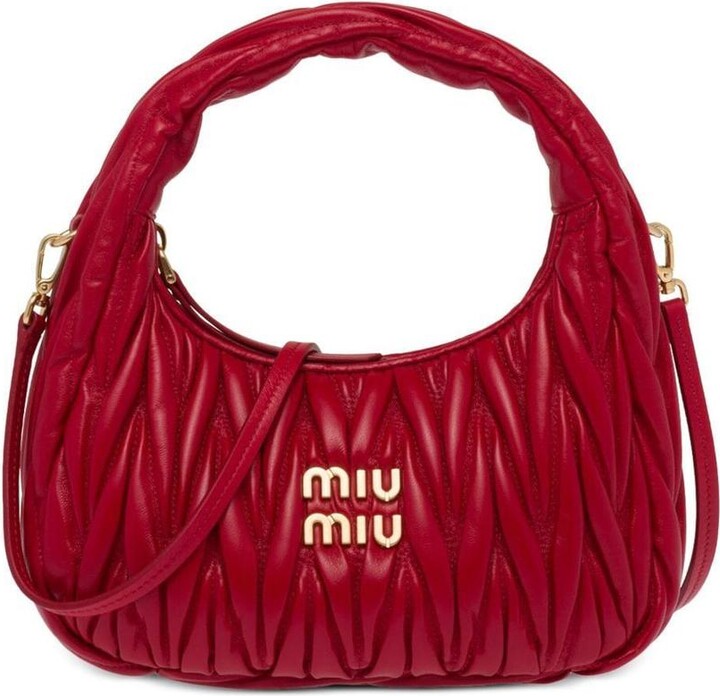 Miu Miu mini Wander matelassé shoulder bag - ShopStyle