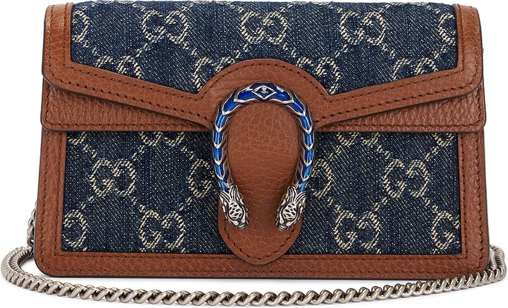 Gucci Dionysus Denim Shoulder Bag in Blue - ShopStyle