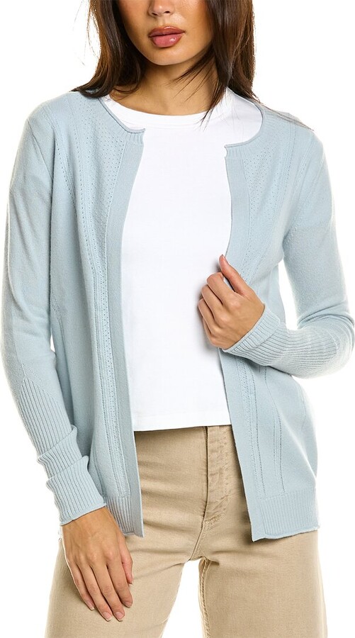 Malo Cashmere Pointelle Wool & Cashmere-Blend Cardigan - ShopStyle