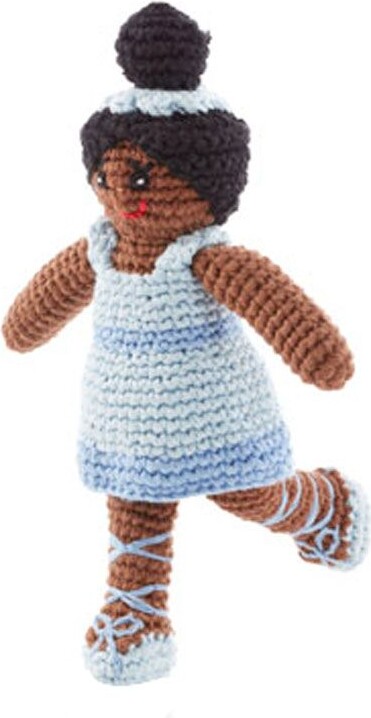 Pebblechild Ballerina Rattle Pale Blue - ShopStyle Children's Dolls