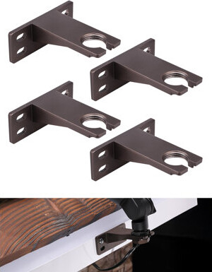LEDVANS Low Voltage Led Spotlight Gutter Mount Bracket, 1/2" Npt Standard Thread, Aluminum ...