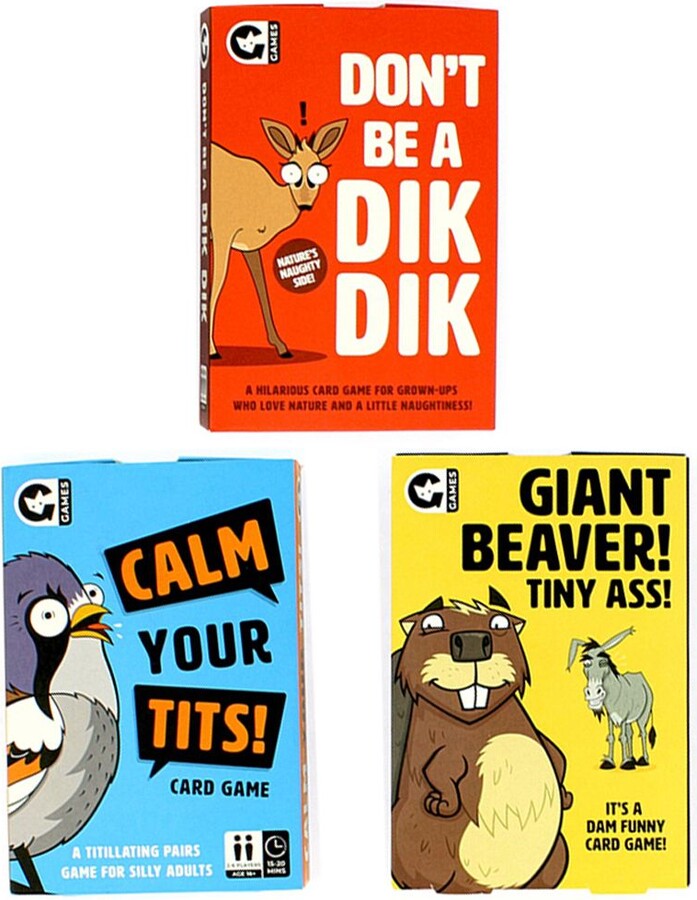 Calm Your Tits, Don't Be a Dik Dik, and Giant Beaver! Tiny Ass! Card ...