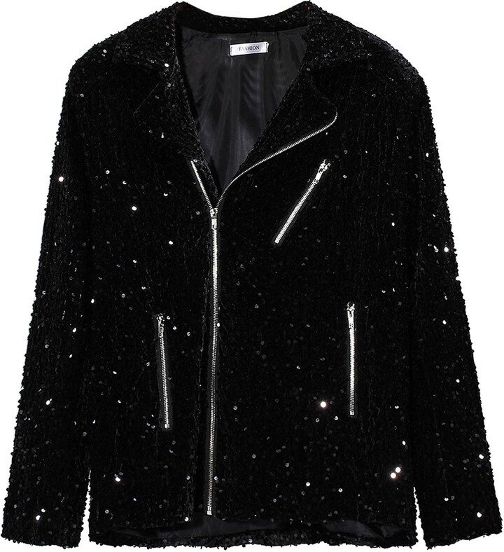 STRY Rain Parka Men's Dress Glitter Colour Changing Flash Bar Night Club Stage Show Suit Color ...