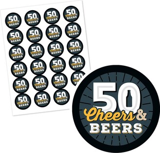 Big Dot Of Happiness Cheers and Beers to 50 Years - 50th Birthday Party ...