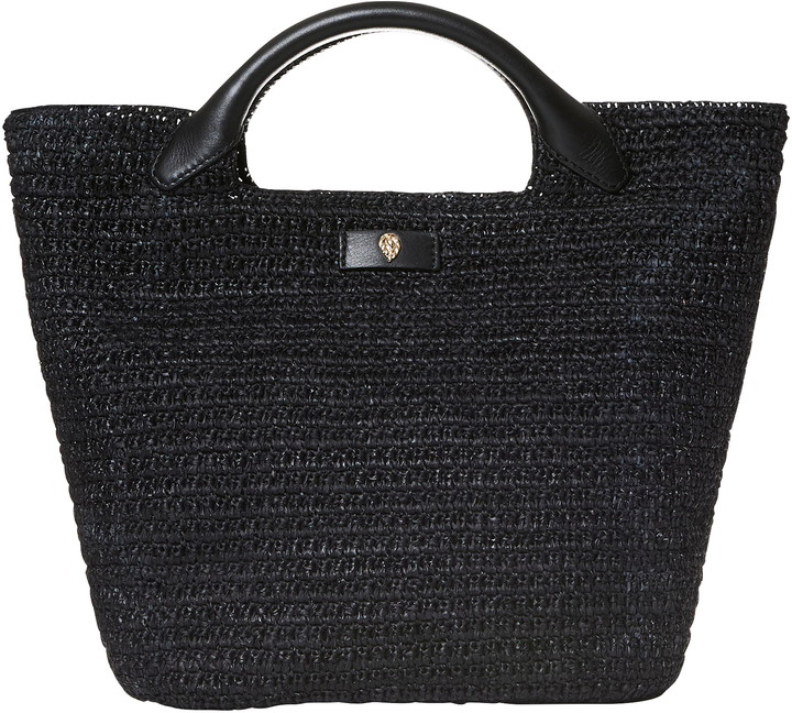 Helen Kaminski Small Raffia Basket Tote - ShopStyle