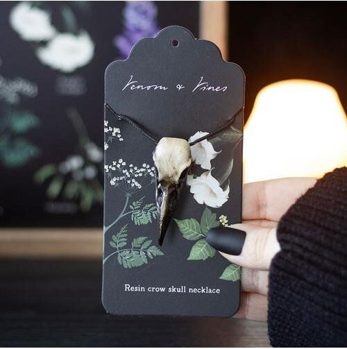 KDMD Resin Crow Skull Necklace - ShopStyle Beauty Tools