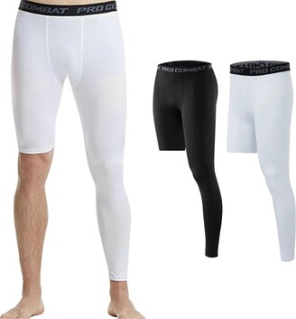CHUUMEE 2 Pack Fashion Men's Basketball Single Leg Tight Sports Pants 1 ...