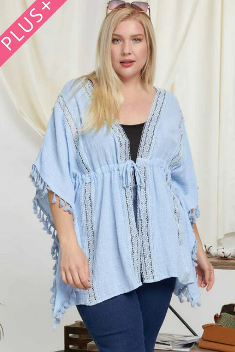DAVI & DANI Plus Sheer Kimono - ShopStyle Casual Jackets