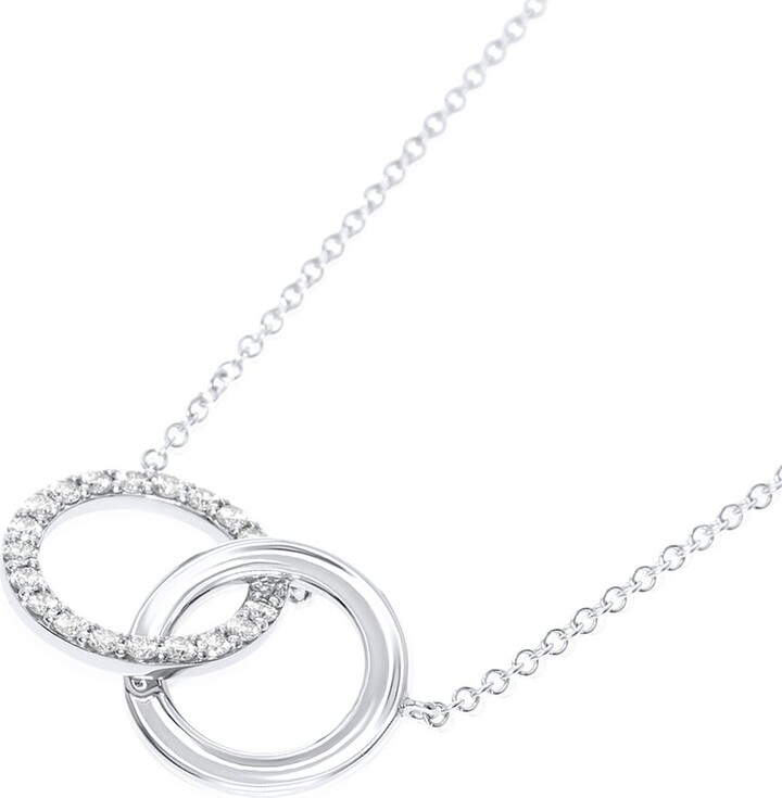 Heritage Tiffany & Co. Tiffany & Co. 18K Diamond Double Interlocking ...