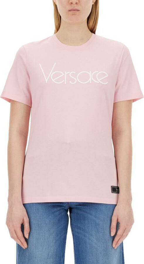 Versace T-Shirt With 1978 Re-Edition Logo - ShopStyle