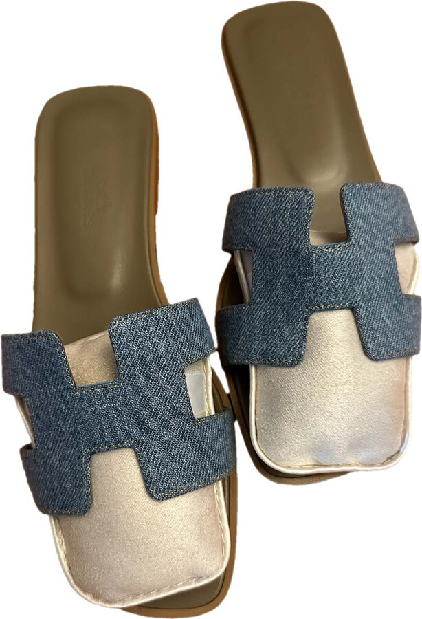 Hermes Oran cloth sandal - ShopStyle