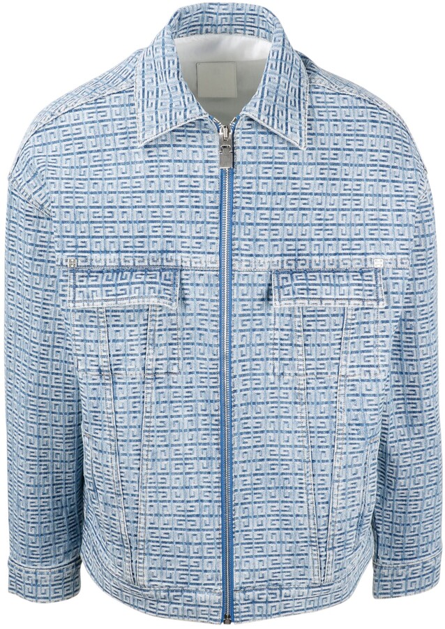 Givenchy 4G Oversized Denim Jacket - ShopStyle