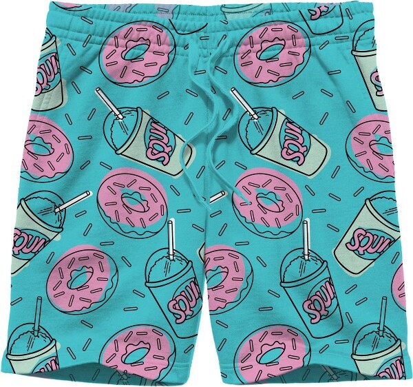 en's The Simpsons Donut Printed Pull-On Shorts - - ShopStyle