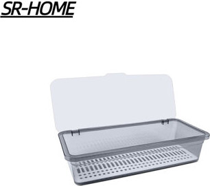 SR-HOME Flatware Plastic Tray With Lid Kitchen Cutlery Tray And Utensil ...