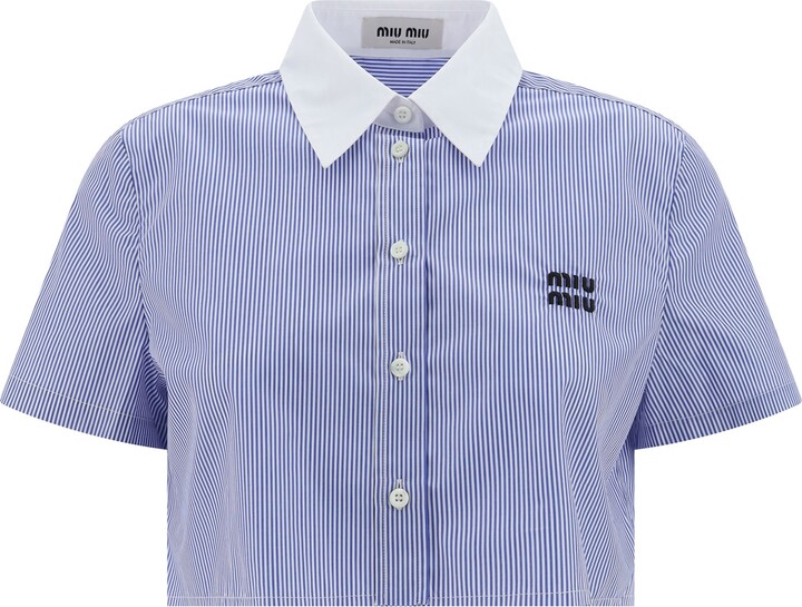 Miu Miu Short sleeve shirt - ShopStyle Tops