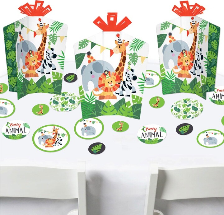 Big Dot of Happiness Jungle Party Animals - Safari Zoo Animal Birthday ...