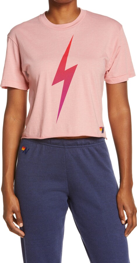 Aviator Nation Bolt Fade Boyfriend Tee - ShopStyle T-shirts