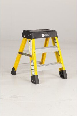 Bauer Corporation 3 ft Fiberglass Step Ladder with 375 lb. Load ...