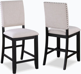 Wenty Transitional Relaxed Vintage Style 2Pc Warm Charcoal Finish ...