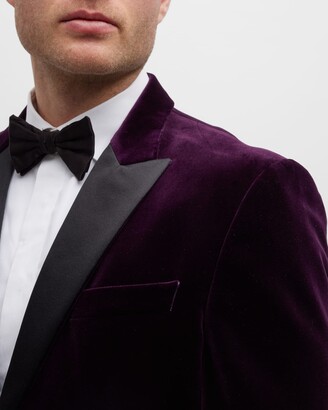 HUGO BOSS Men's Velvet Peak-Lapel Tuxedo Jacket - ShopStyle Sport Coats ...