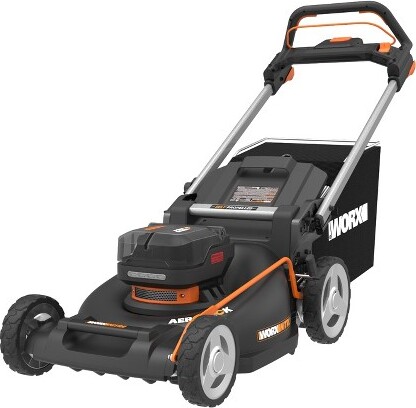 Worx Nitro WG760 40V 21" Cordless Self-Propelled Lawn Mower with ...