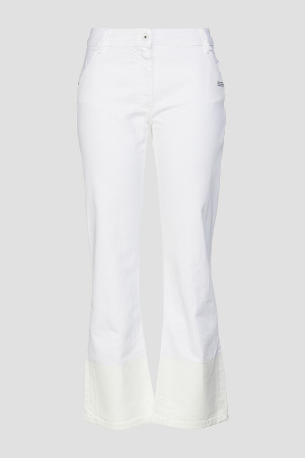 Off-White Coated high-rise bootcut jeans - ShopStyle
