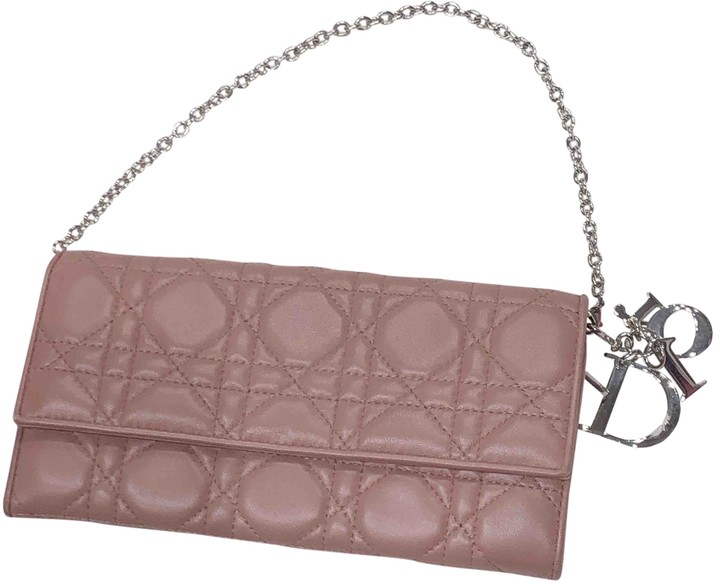 Christian Dior Miss Pink Leather Clutch bags - ShopStyle