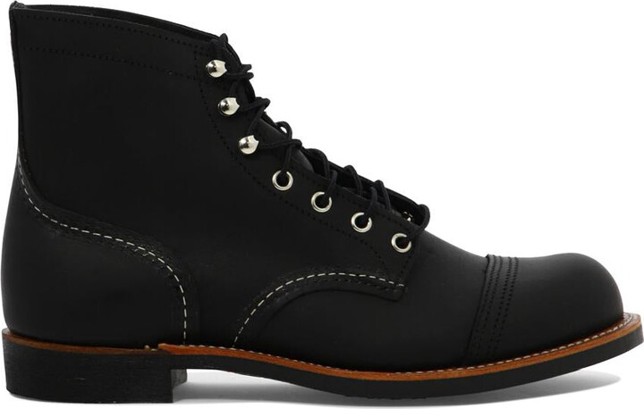 Red Wing Shoes Iron Ranger" lace-up boots - ShopStyle