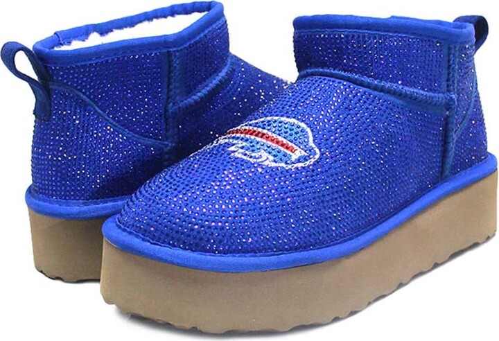 Women's Cuce Royal Buffalo Bills Crystal Platform Boots - ShopStyle