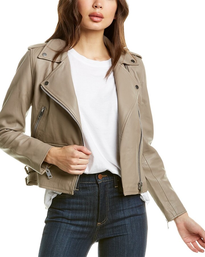 Walter Baker Liz Leather Jacket - ShopStyle