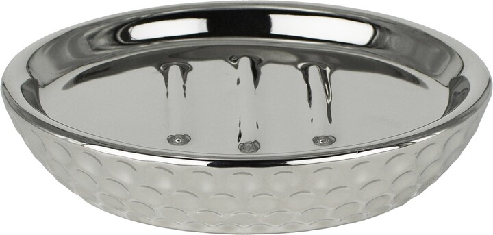 Dunelm Silver Hammered Soap Dish Silver - ShopStyle